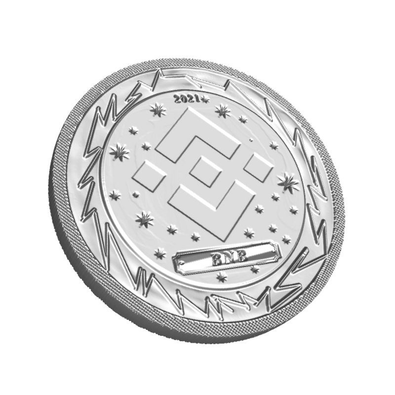 Silver coin - BNB 1 of 5 | NFT Collection | Airnfts