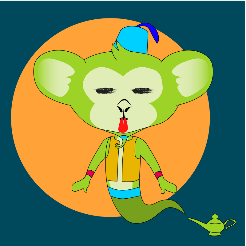 chibi monkey genie #0003 | NFT Collection | Airnfts