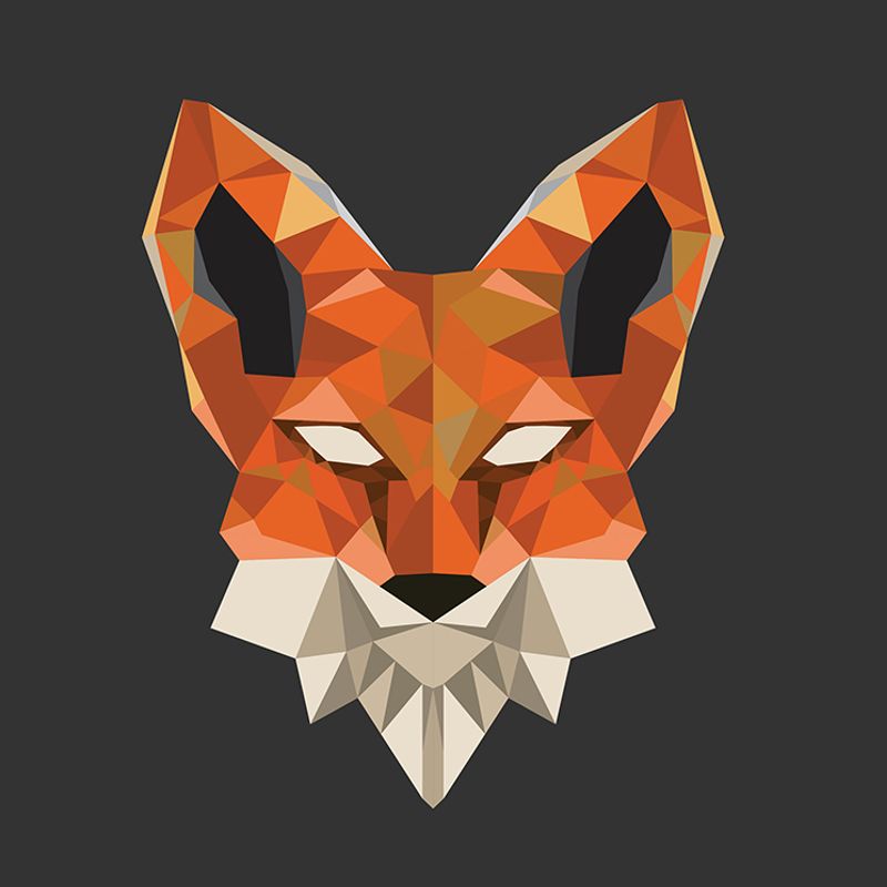 Illustration of fox polygonal | NFT Collection | Airnfts